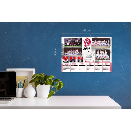 Calendrier A3 cartonné recto|verso
